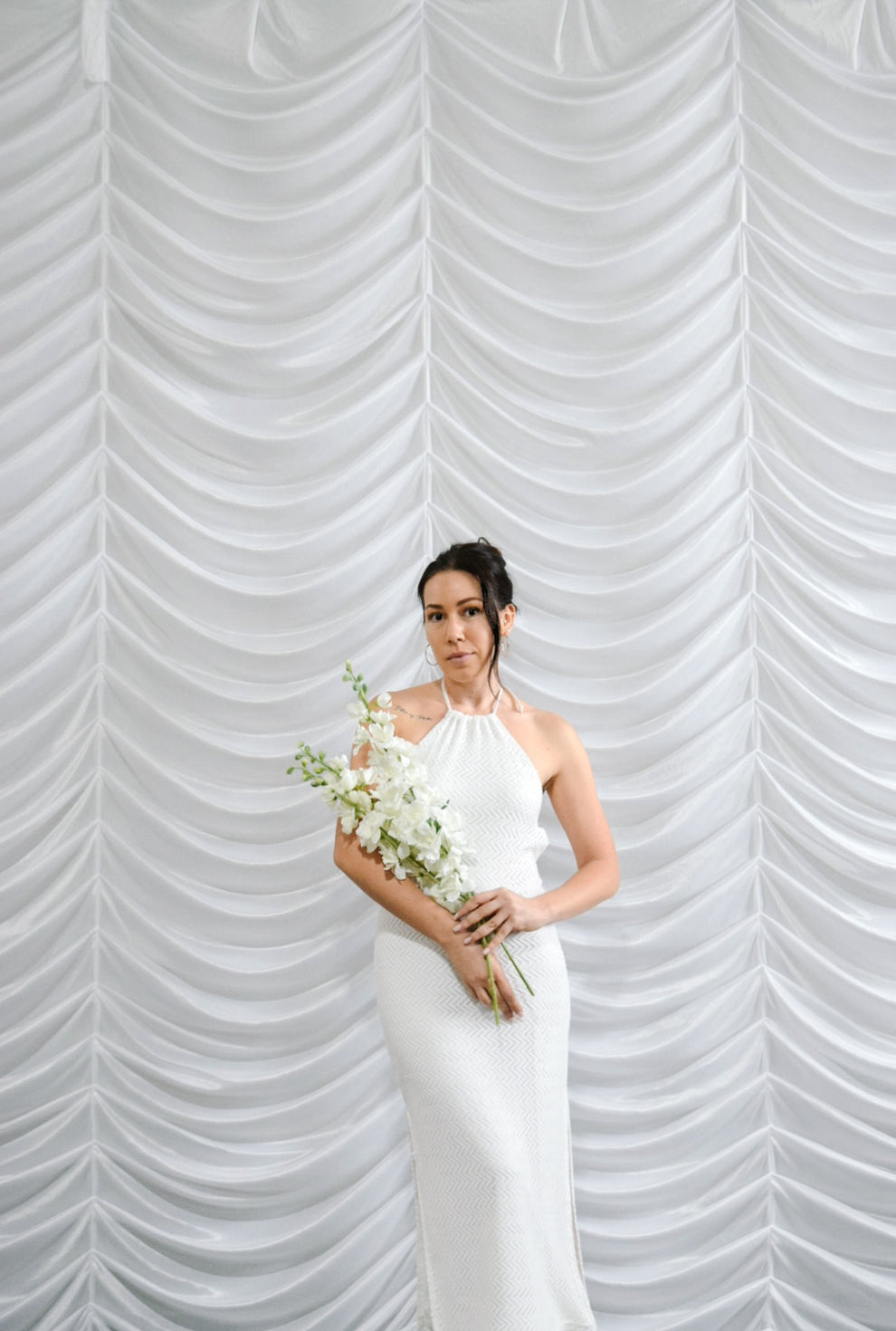 Vintage Scallop Drape Backdrop Rental / Los Angeles – Arch & Aisle Rentals